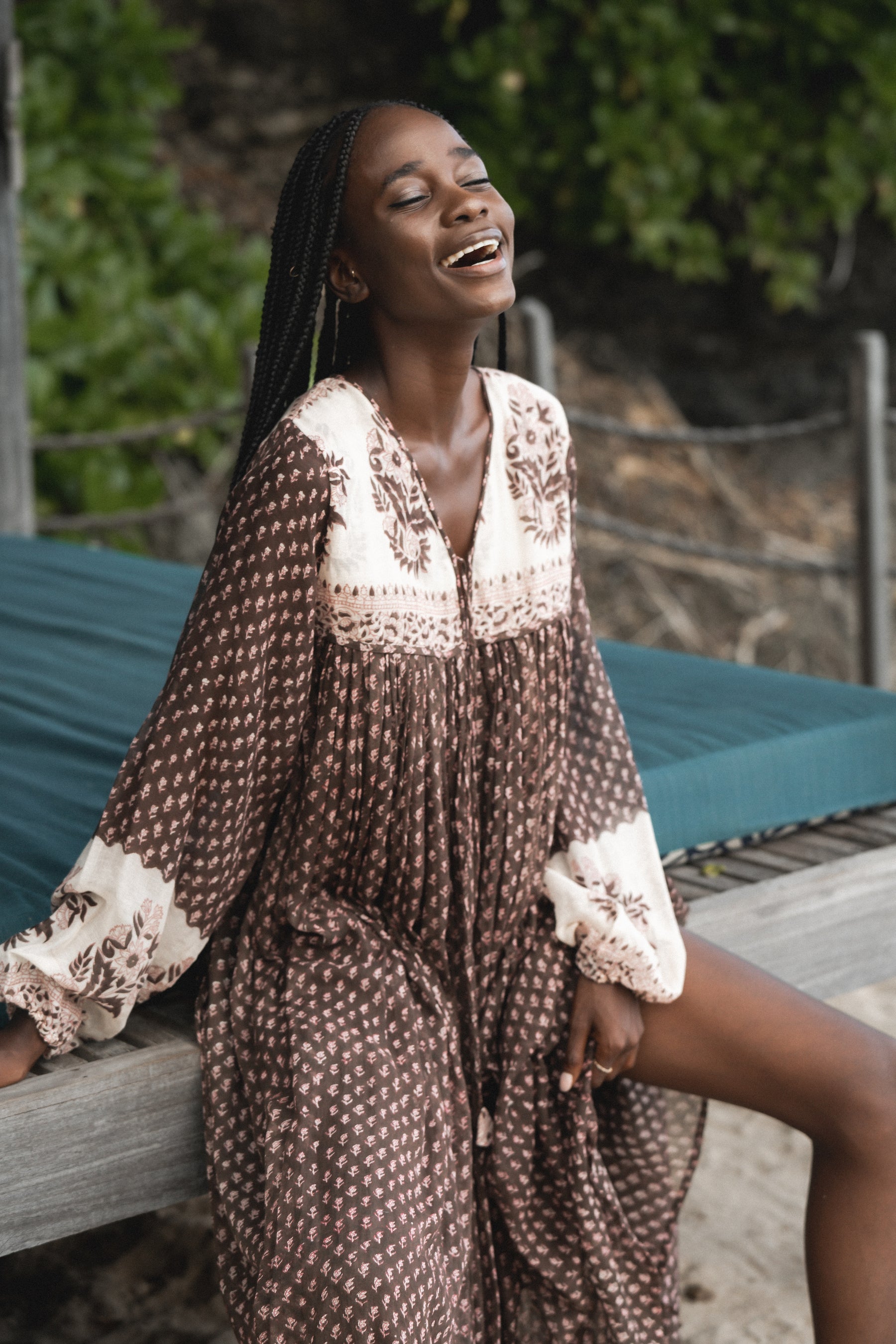 Rooh Maxi Dress ~ Cacao – Daughters of India