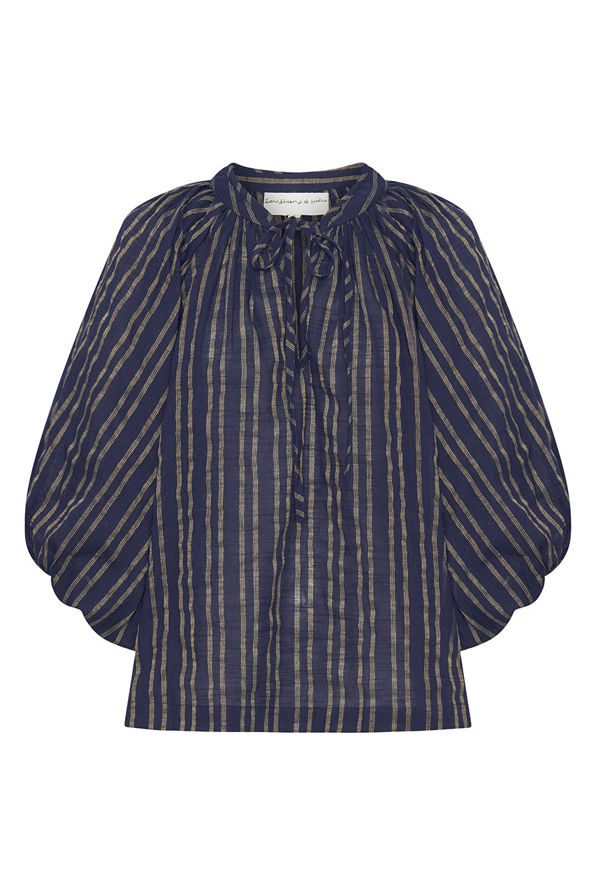 Poet Blouse ~ Sapphire – Daughters of India